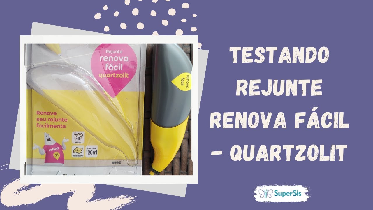 Testando Rejunte Renova Fácil - Quartzolit | SuperSis